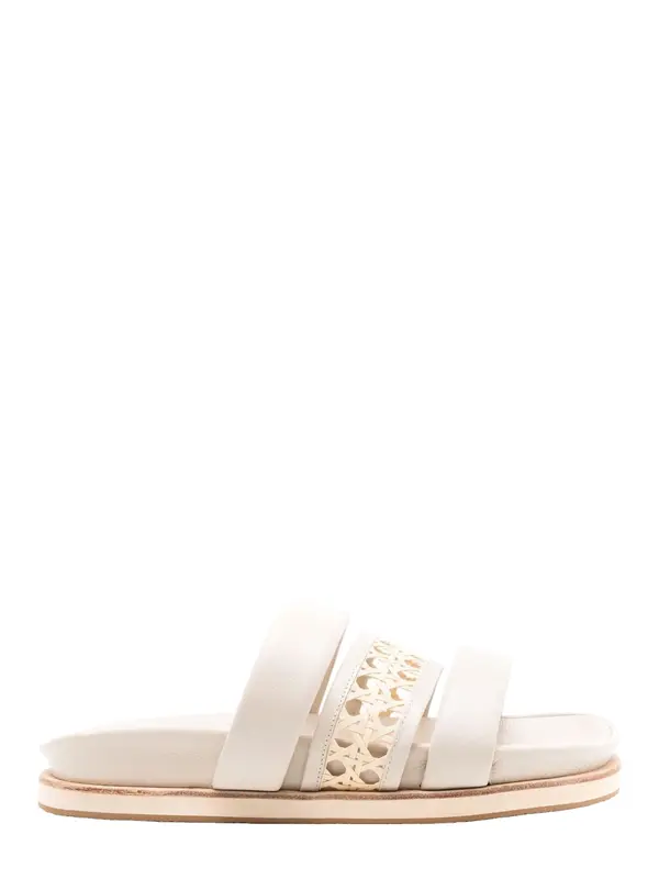 MISCI Carriola Leather Sandals - White