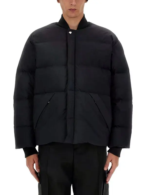 Off-White Logo-motif Padded Jacket - Black