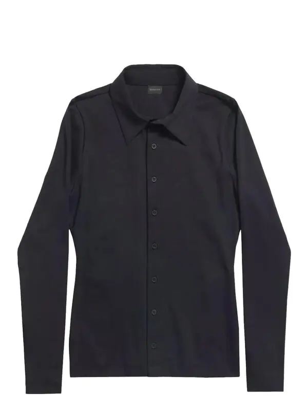 Balenciaga Stretch-jersey Shirt - Black