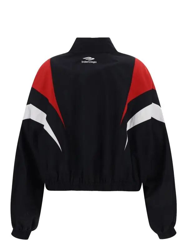Balenciaga Colour-block Bomber Jacket - Black