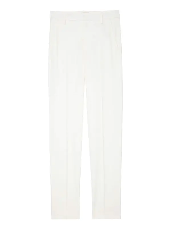 Zadig&Voltaire Prune Tapered Trousers - White