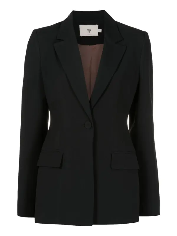 MISCI Cora Single-breasted Blazer - Black