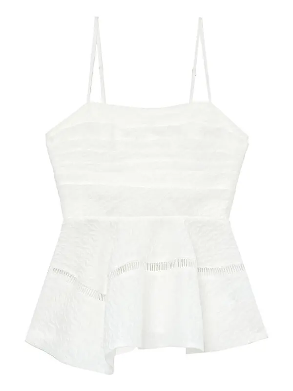 Aje Cinque Jacquard Top - White