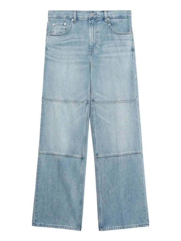 Helmut Lang Mid-rise Wide-leg Jeans - Blue