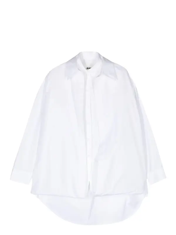 JIL SANDER Layered Cotton Shirt - White