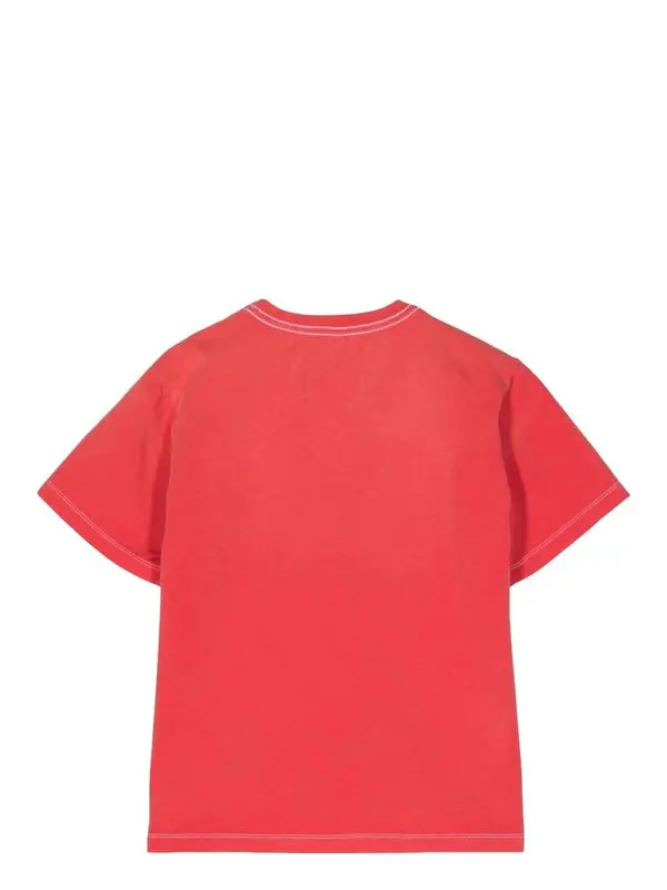 DOUBLET Logo-print Crew-neck T-shirt - Red