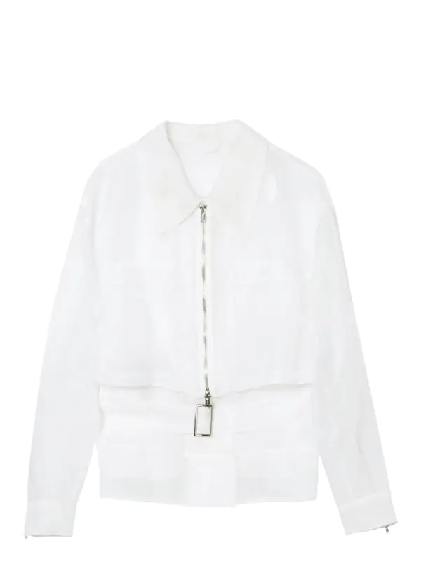 3.1 Phillip Lim Layered Belted Jacket - White