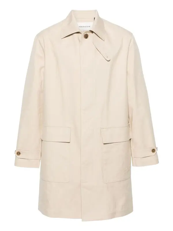 Maison Kitsuné Macintosh Cotton Parka Coat - Neutrals