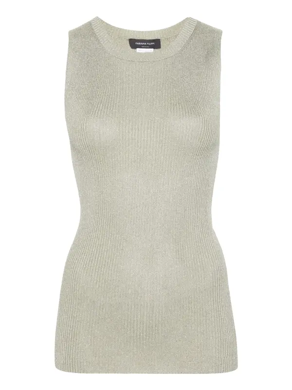 Fabiana Filippi Ribbed-knit Tank Top - Green