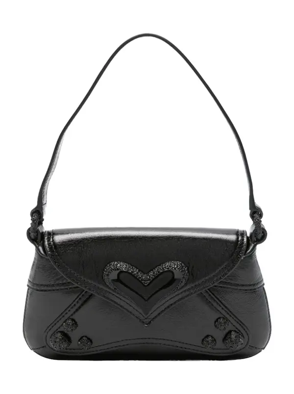 Pinko Baby 520 Leather Shoulder Bag - Black