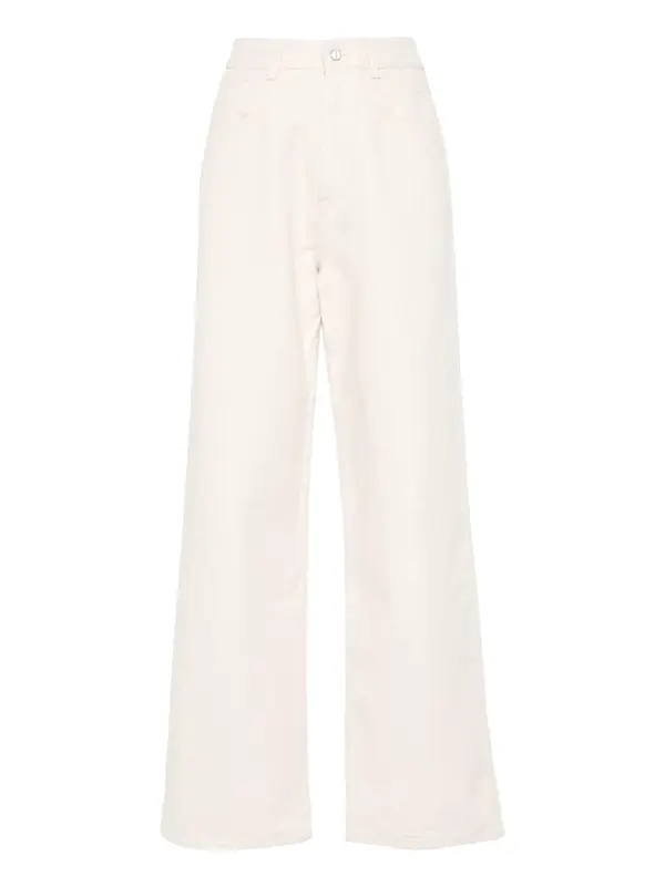 Kiton High-waisted Straight-leg Jeans - Neutrals