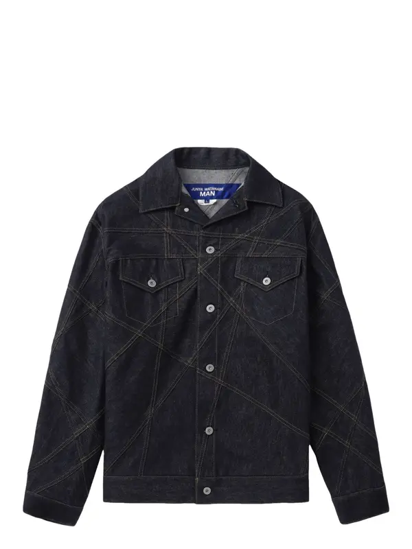 Junya Watanabe Contrast-stitching Denim Jacket - Blue