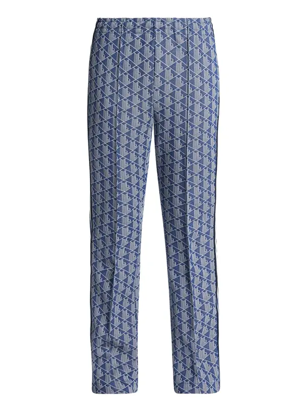 Lacoste Monogram-pattern Track Pants - Blue
