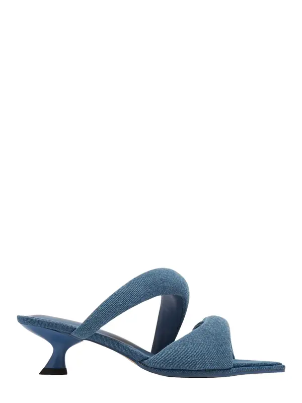 Jw Pei 50mm Padded Denim Sandals - Blue