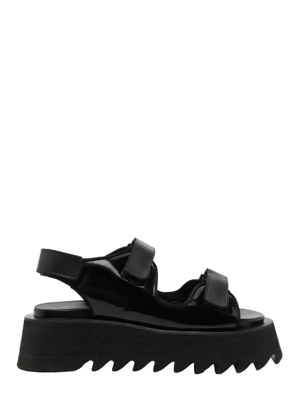 Junya Watanabe Lugged Flatform Sandals - Black