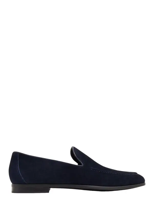 Magnanni Almond-toe Suede Loafers - Blue
