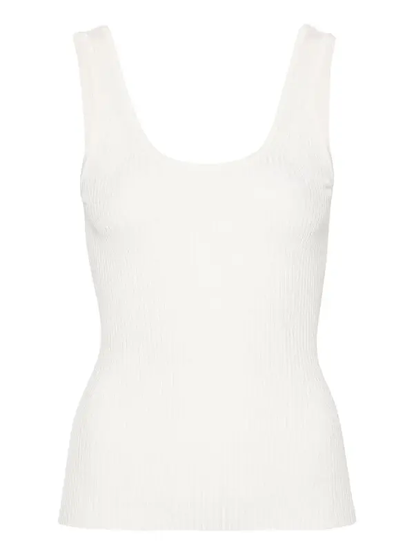 Zimmermann Ribbed Knitted Top - Neutrals