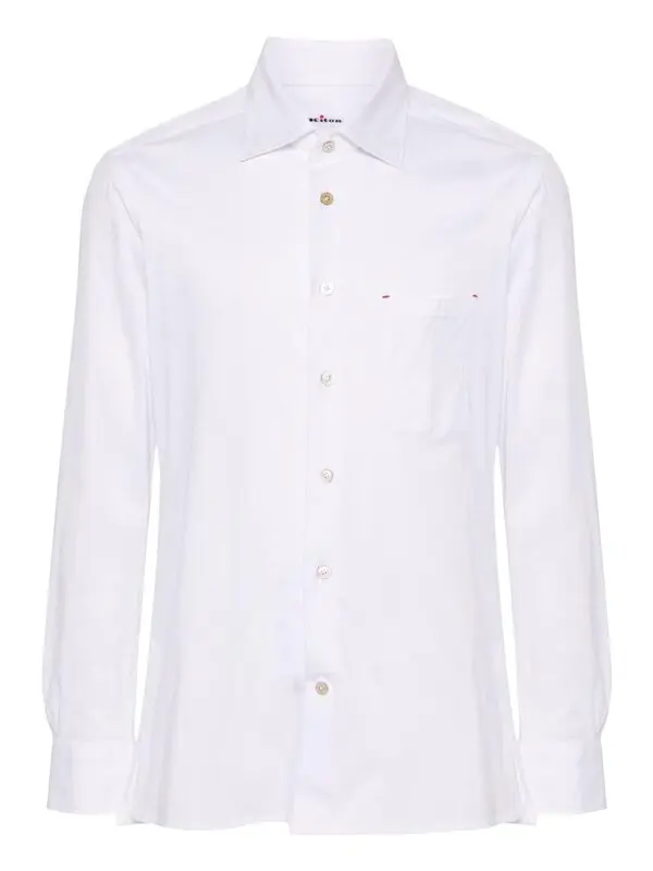 Kiton Jersey Cotton Shirt - White