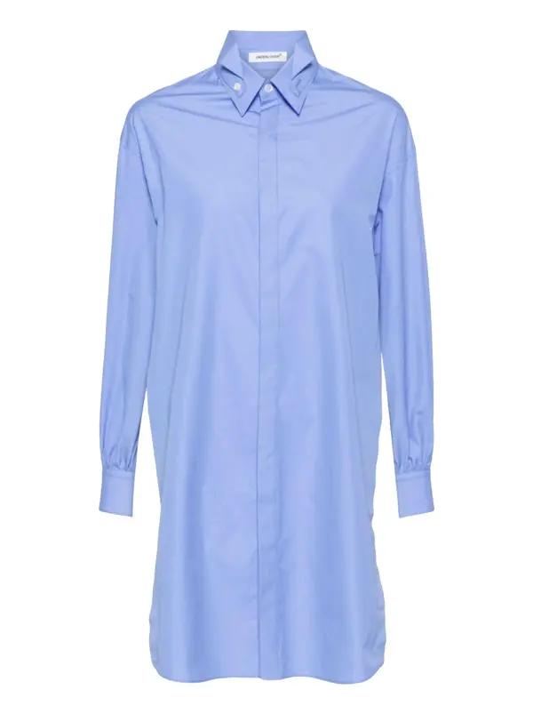 UNDERCOVERISM Panelled Cotton Shirt - Blue