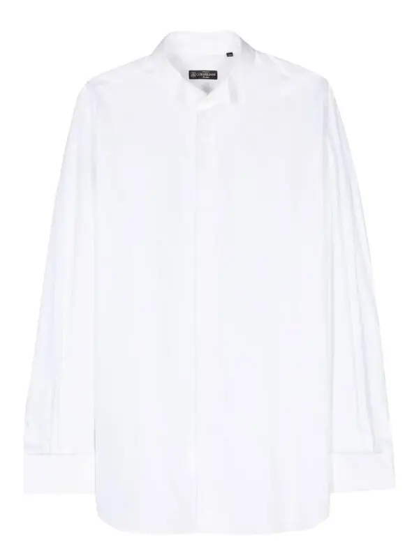 Corneliani Diplomatic-collar Cotton Shirt - White