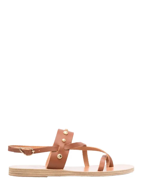 ANCIENT GREEK SANDALS Alethea Bee Leather Sandals - Brown
