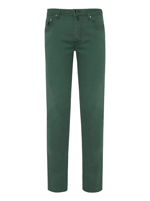 Vilebrequin Mid-rise Gabardine Trousers - Green