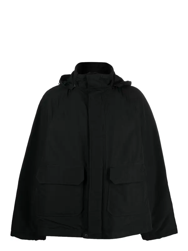 Balenciaga Bb Icon Kick Parka Coat - Black