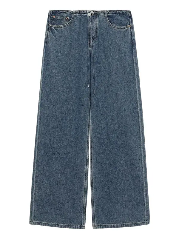 Still Here High-rise Wide-leg Jeans - Blue