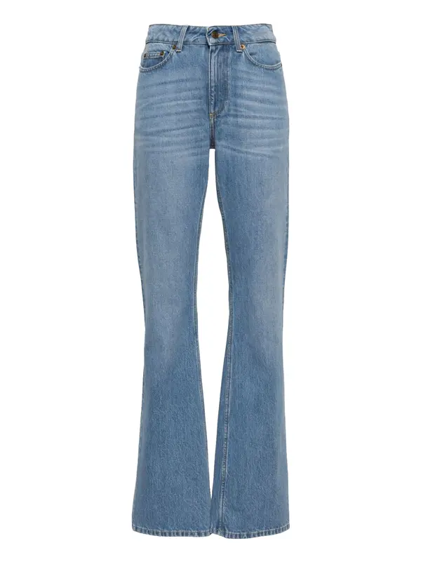 STOCKHOLM SURFBOARD CLUB High-rise Flared Jeans - Blue