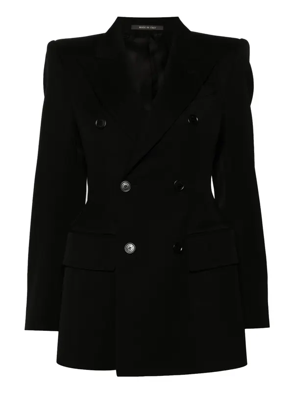 Balenciaga Hourglass Double-breasted Blazer - Black