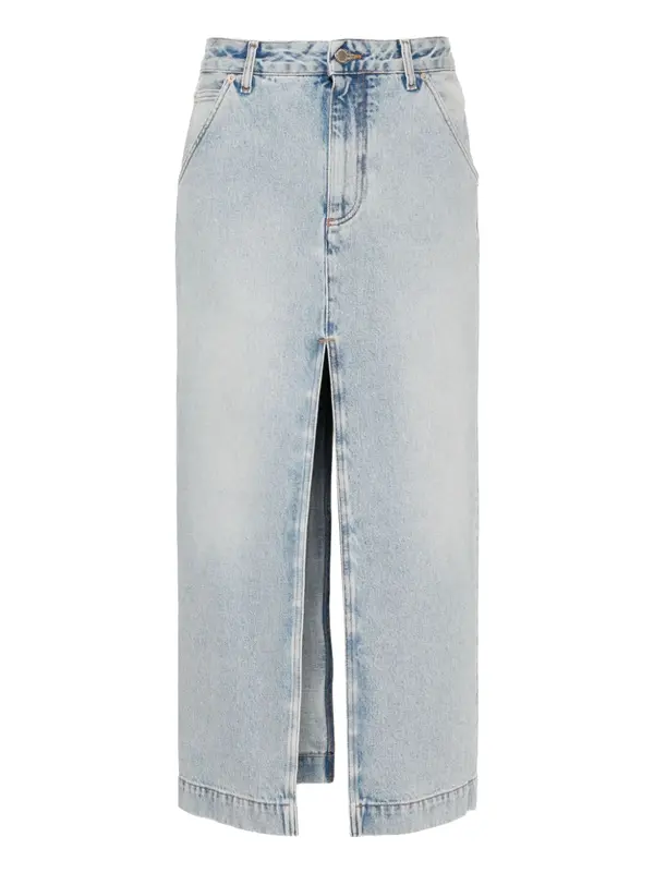 DARKPARK Erika Denim Midi Skirt - Blue