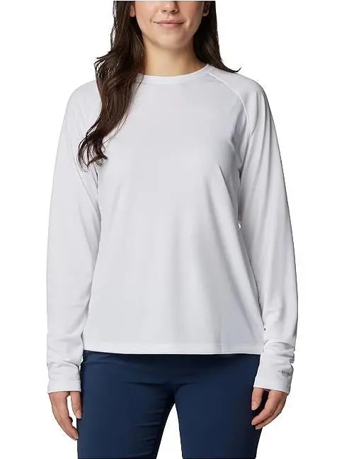 Columbia Pfg Solar Stream Long Sleeve T-shirt - White