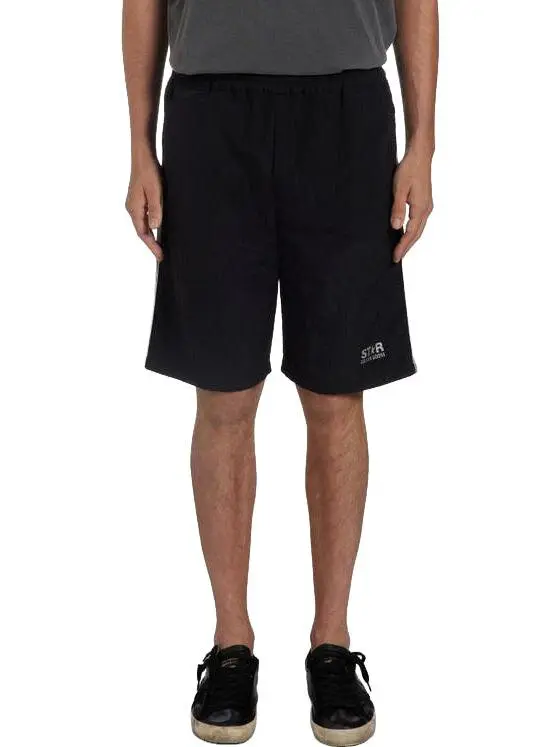 Golden Goose Star Logo Shorts - Black/silver