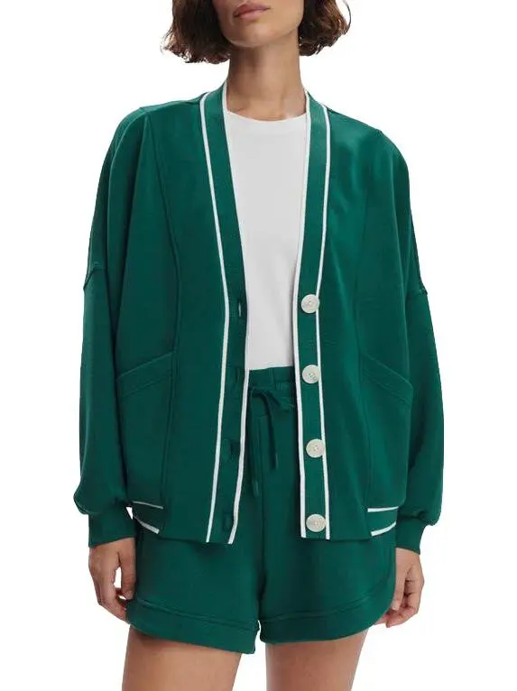 Varley Decker Off Court Sweatshirt Cardigan - Forest