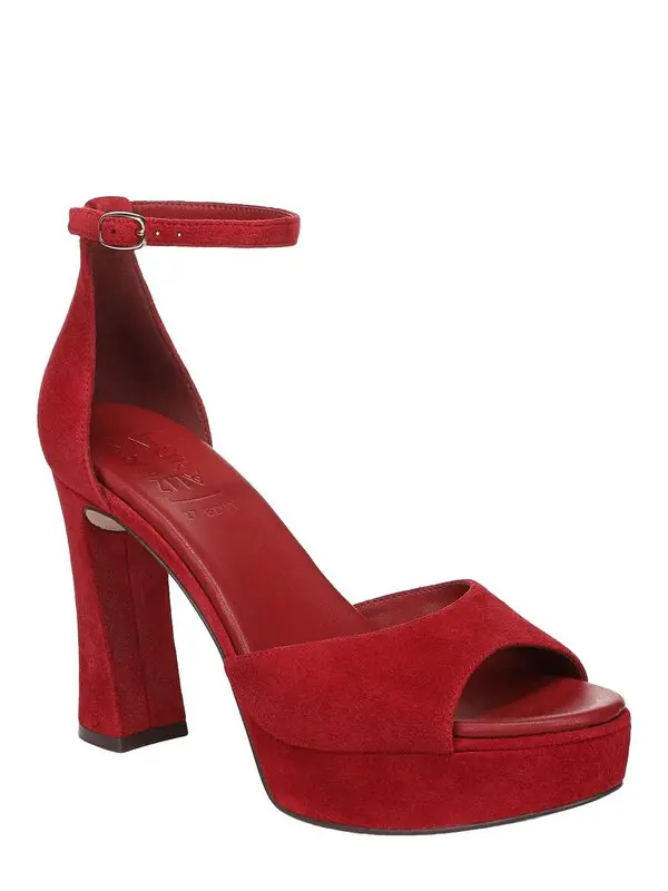 27 EDIT NATURALIZER Delphie Platform Sandals - Hearts Flame Red