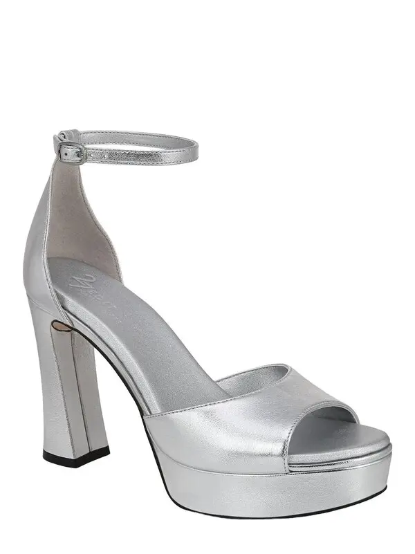 27 EDIT NATURALIZER Delphie Platform Sandals - Silver