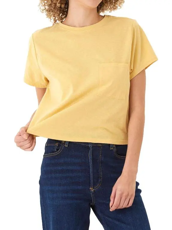 THREADS 4 THOUGHT Shelbie Pocket T-shirt - Butterscotch