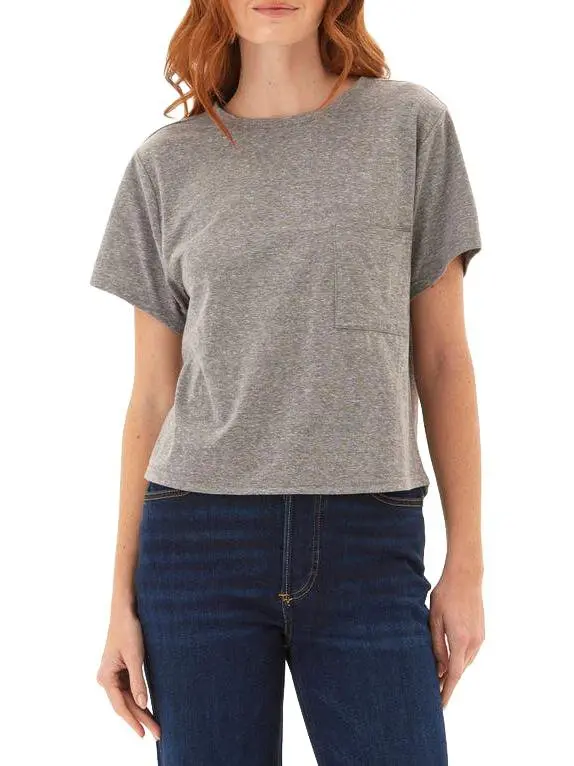 THREADS 4 THOUGHT Shelbie Pocket T-shirt - Heather Grey