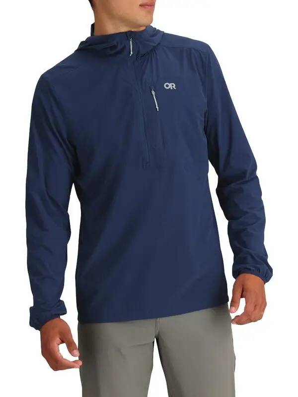 OUTDOOR RESEARCH Astroman Air Sun Half Zip Hooded Top - Cenote