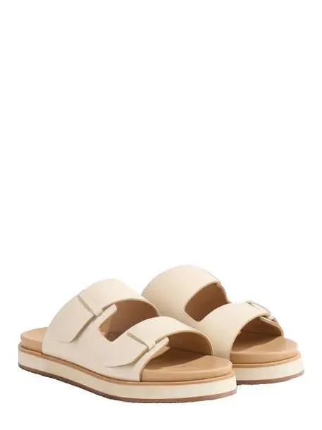 Nisolo Ella Go-to Platform Slide Sandal - Bone