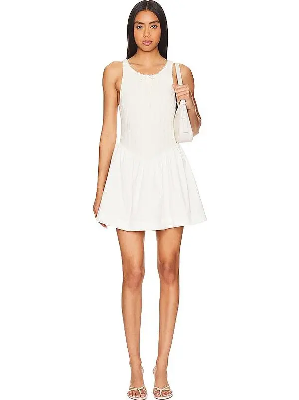 For Love & Lemons Billie Mini Dress - Cream