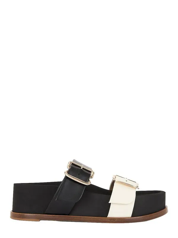 Gabriela Hearst Wren Sandal - Black & Ivory