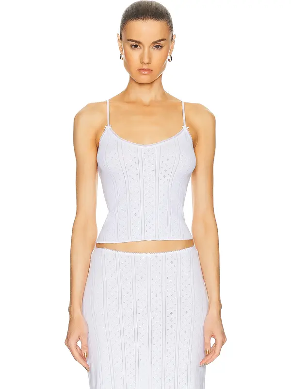 COU COU The Long Cami Top - White