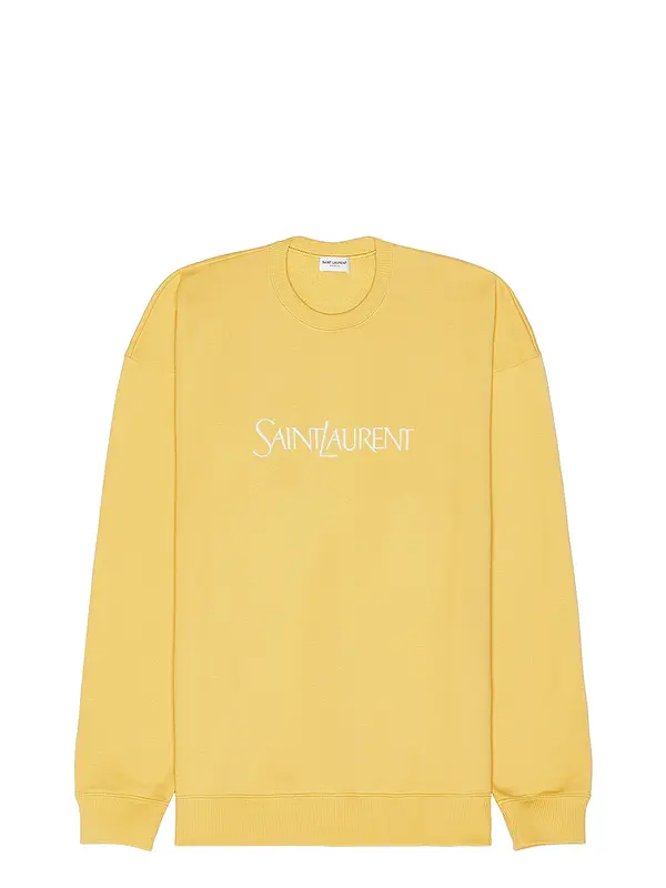 Saint Laurent Sweatshirt - Jaune & Naturel