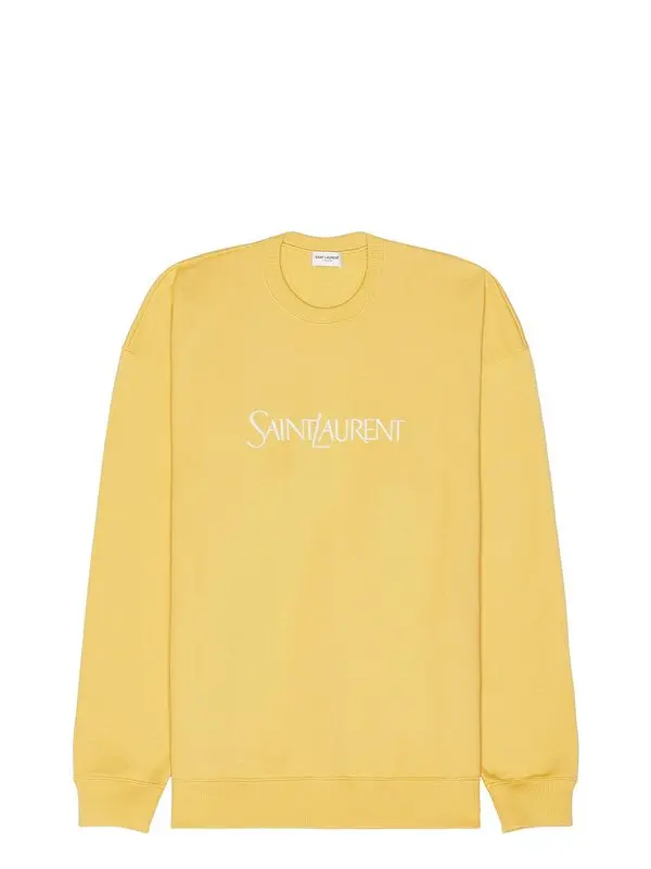 Saint Laurent Sweatshirt - Jaune & Naturel