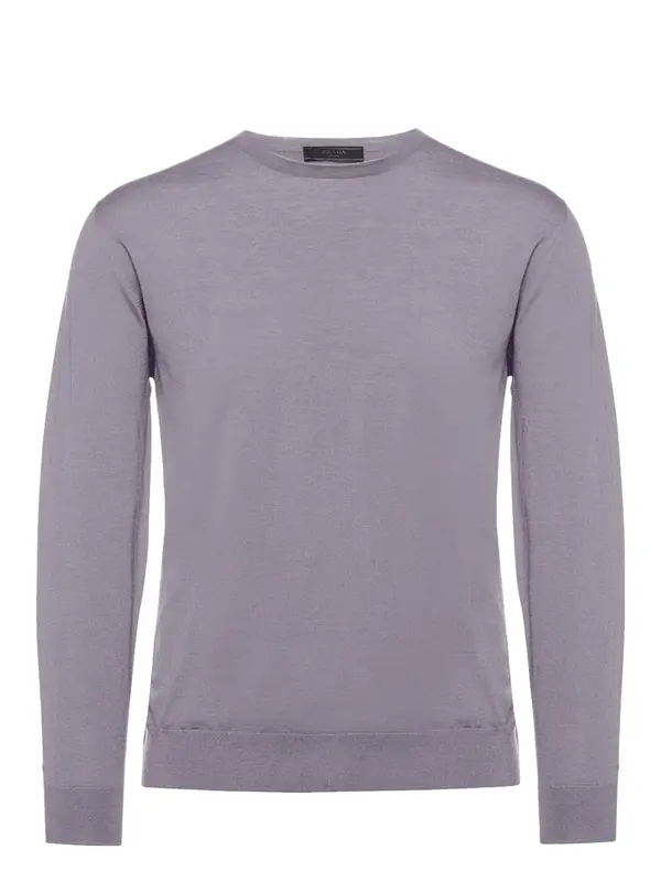 Prada Superfine Wool Crewneck Sweater - Glicine