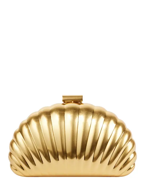 Simkhai Monet Shell Clutch - Gold