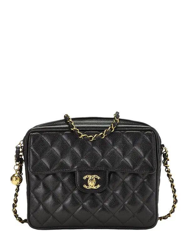 Chanel Quilted Caviar Camera Bag - Black