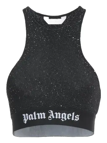Palm Angels Knit Top - Black