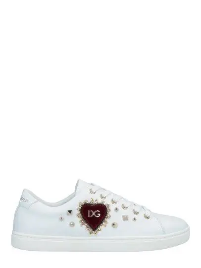 Dolce & Gabbana Soft Leather Sneakers - White